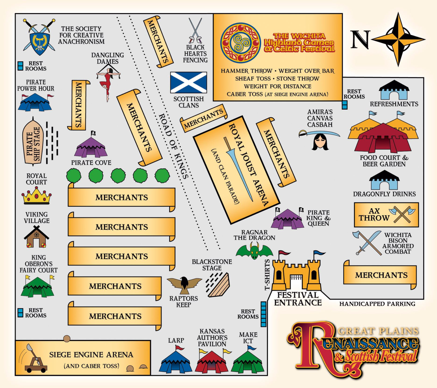 FALL 2024 EVENT MAP – The Great Plains Renaissance Festival
